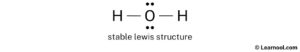 H2O Lewis structure - Learnool