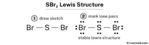 SBr2 Lewis structure - Learnool