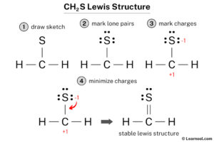 CH2S Lewis structure - Learnool