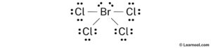 BrCl4- Lewis structure - Learnool