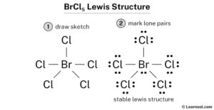 BrCl5 Lewis structure - Learnool