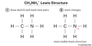 CH3NH3+ Lewis structure - Learnool