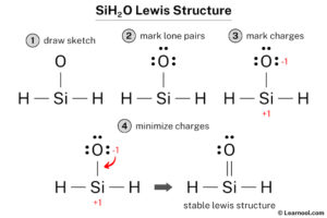 SiH2O Lewis structure - Learnool