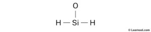 SiH2O Lewis structure - Learnool